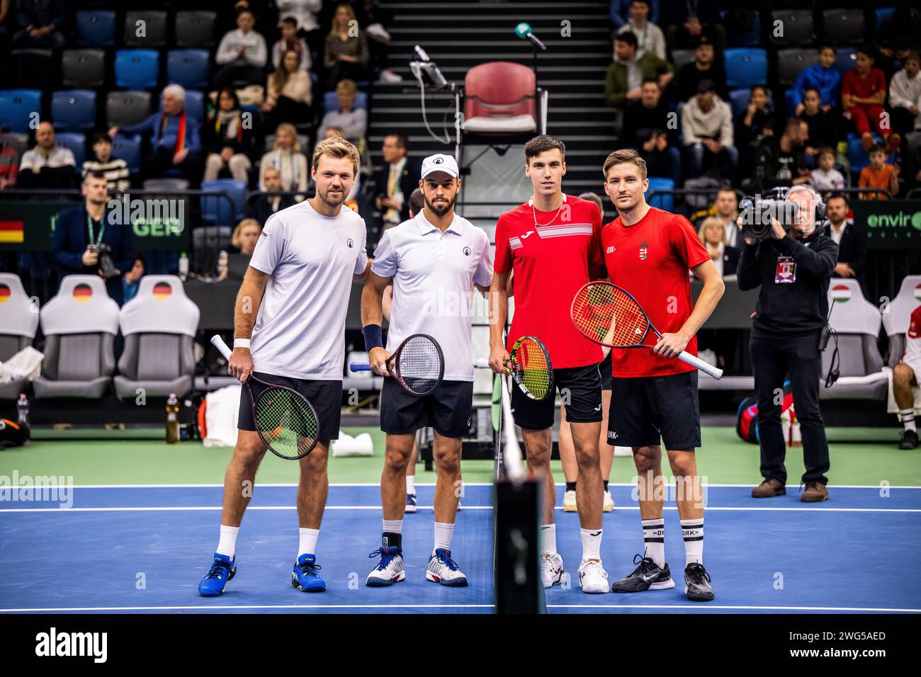 Tatabanya, Hungary. 03rd Feb, 2024. Tennis, Men: Davis Cup - Qualifying ...