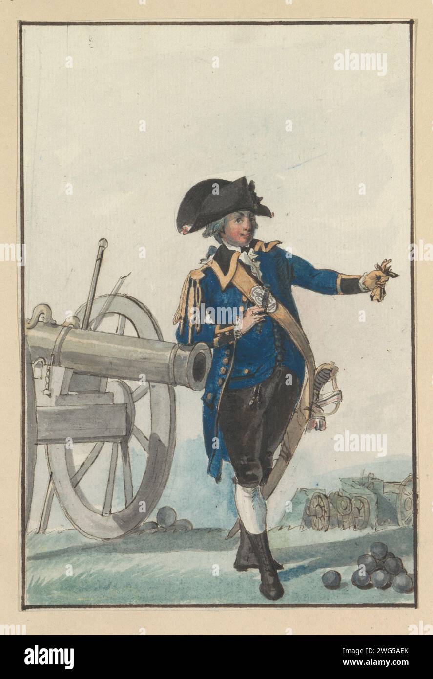 Officer of the Artillery of the Society Tot Nut der Schutterij in ...