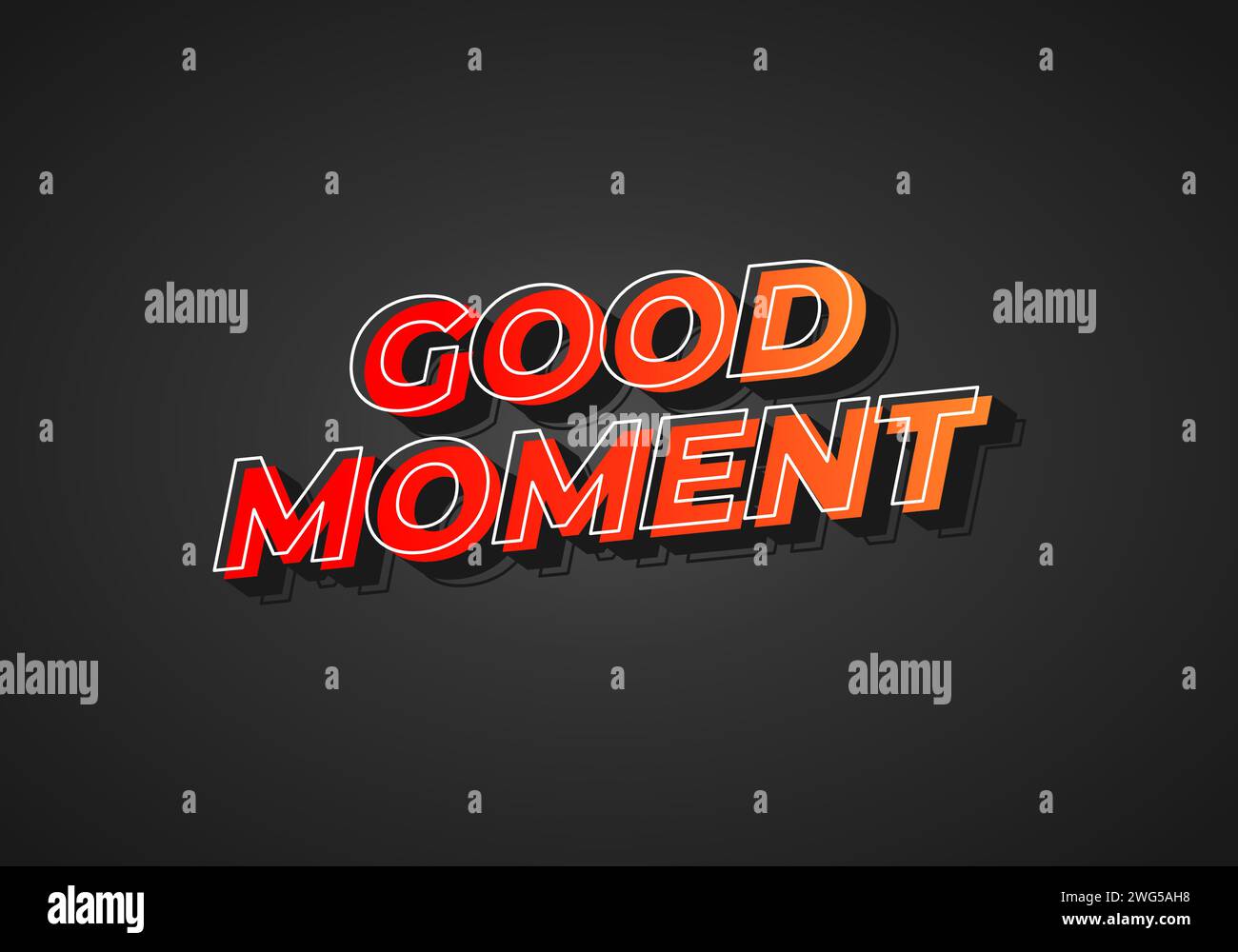 Good moment. text effect design in modern style.eye catching color. 3D ...
