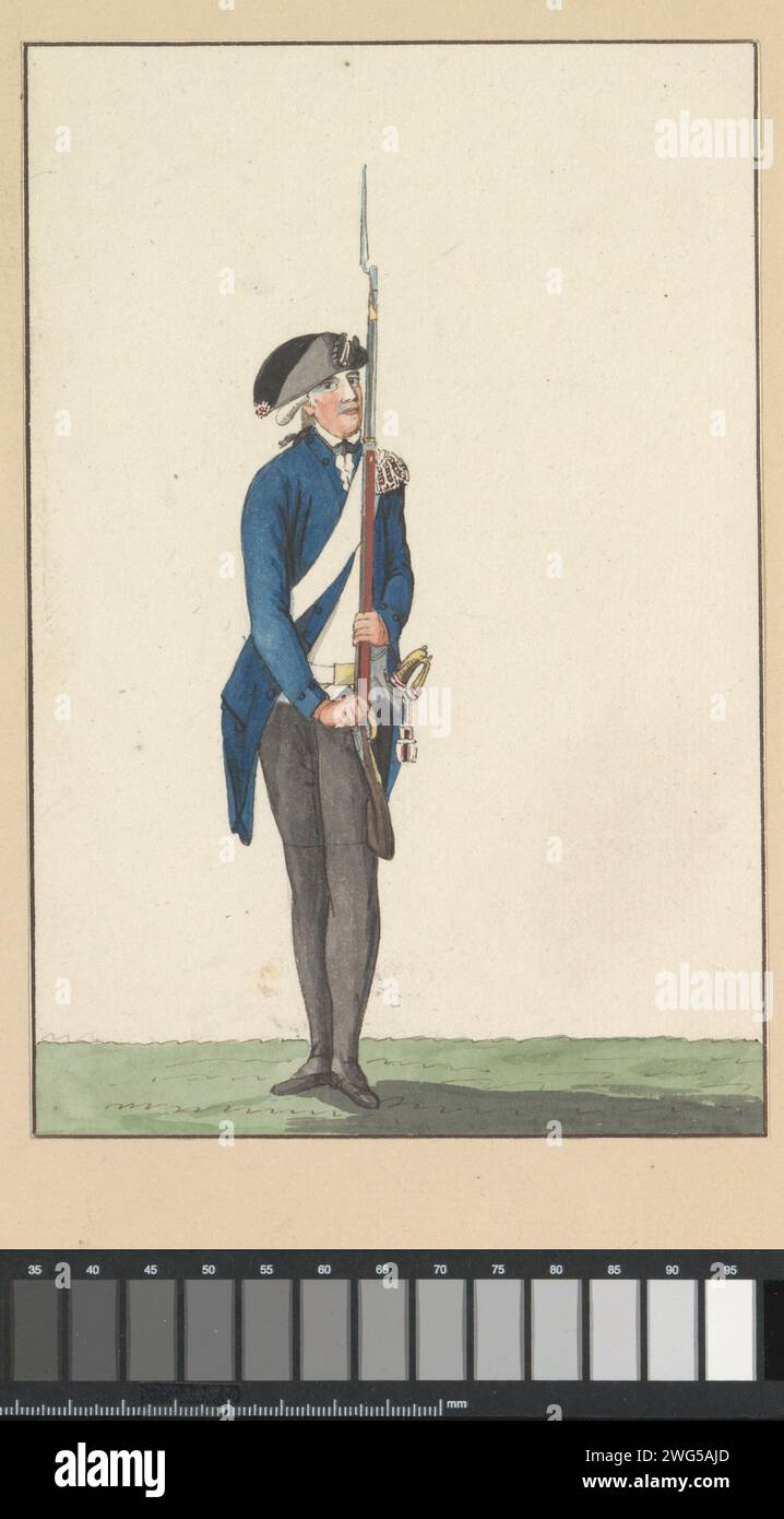 Fuselier from the Society for the Nut of Schutterij in Amsterdam, 1787 ...