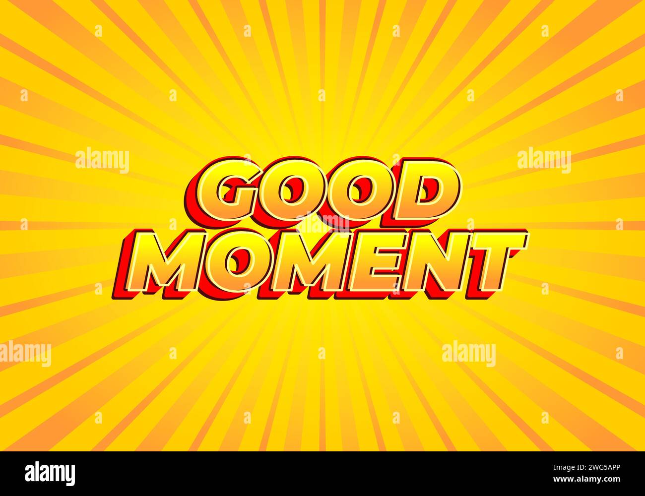Good moment. text effect design in modern style.eye catching color. 3D ...