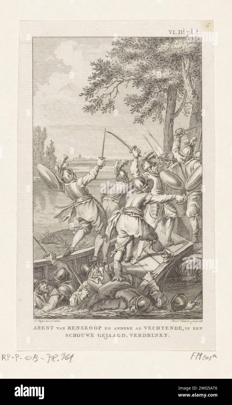 Arent van Benschop, Jan van Renesse and others drown in De Lek, 1304 ...