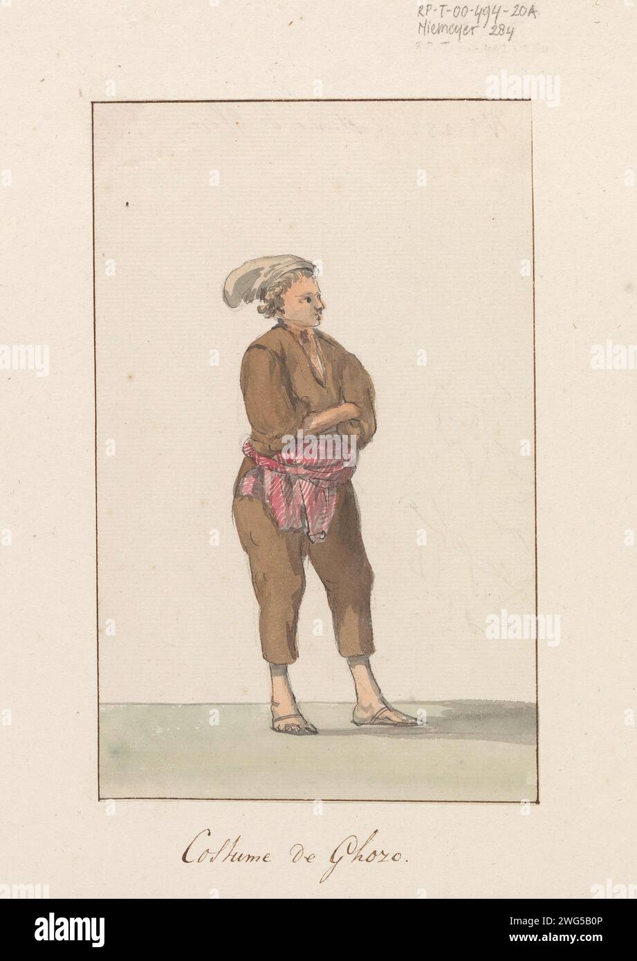 Traditional costumes of island of Gozo, 1778 drawing Drawing from the ...