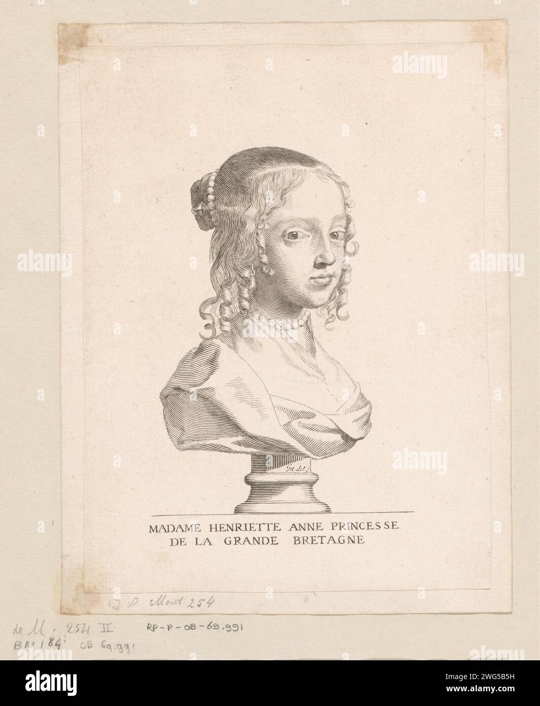 Portrait bust of Henriëtta Anne van England, Claude Mellan, 1655 - 1688 ...