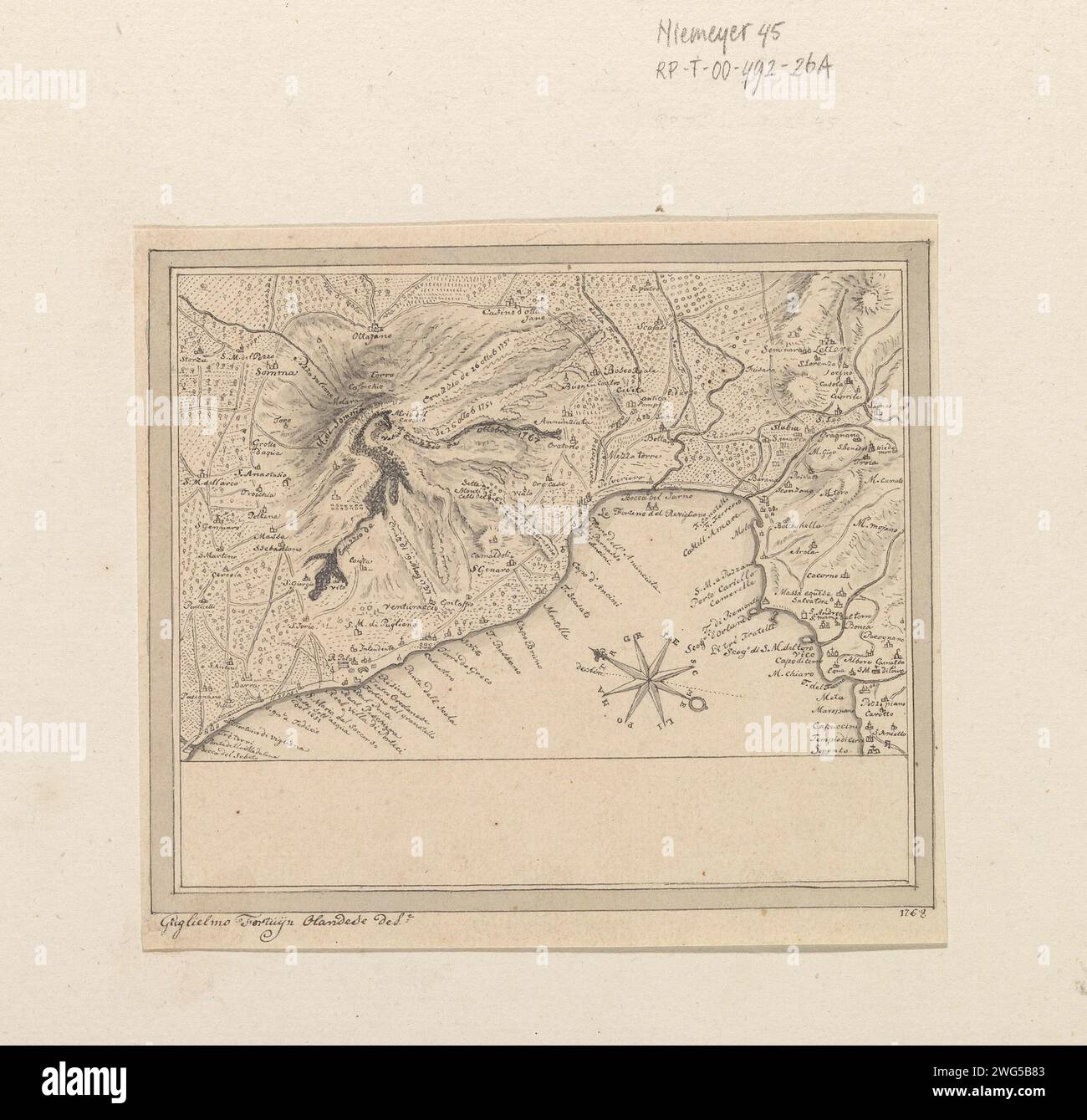 Map of the gulf of naples hi-res stock photography and images - Alamy