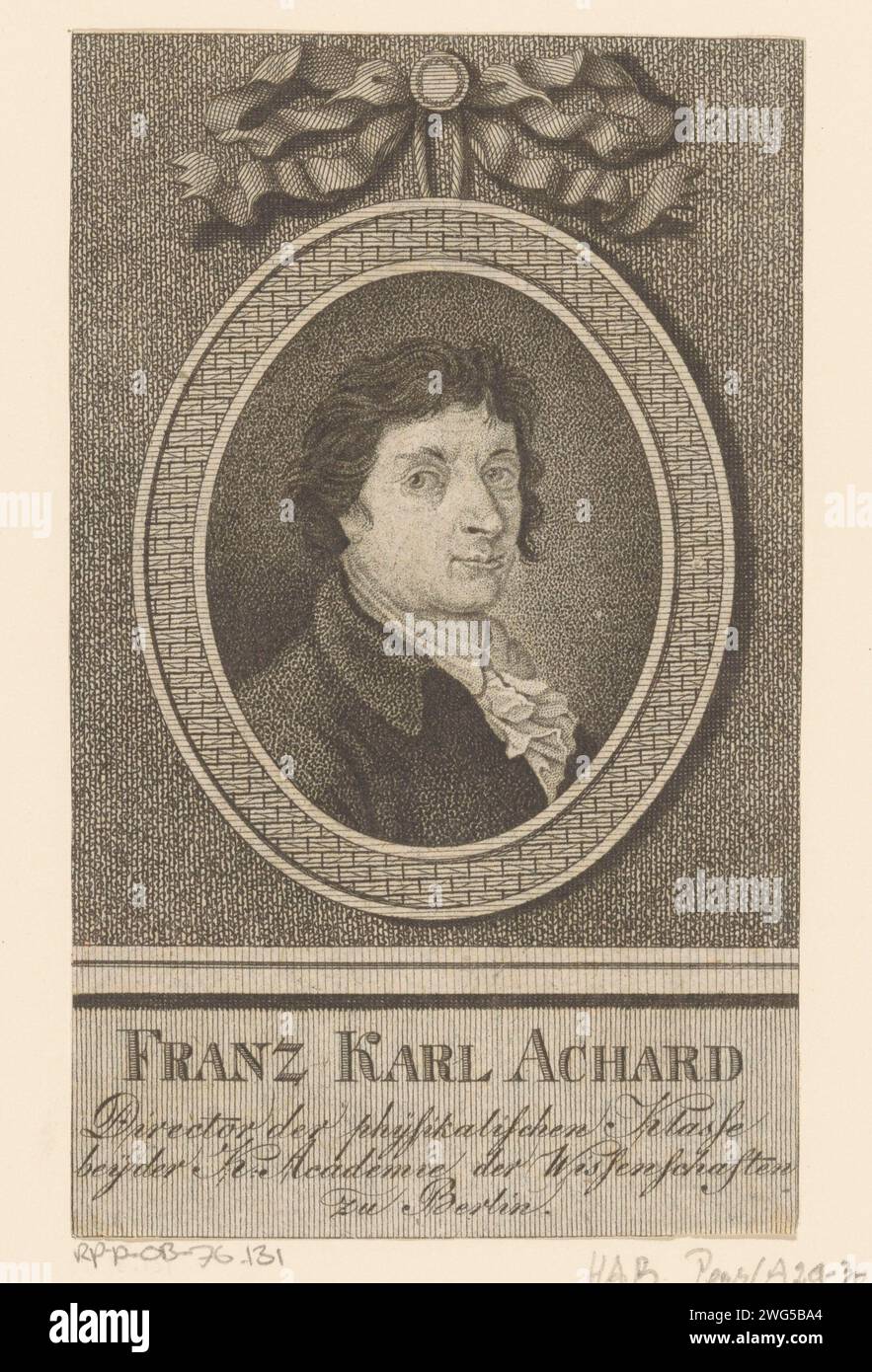 Portret van Franz Carl Achard, Anonymous, 1782 - 1849 print Portrait of ...