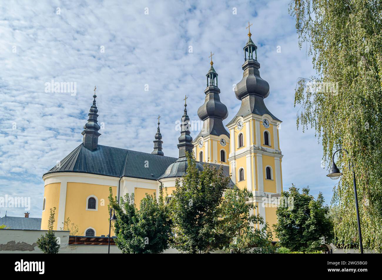 Facade of the Greek Catholic pilgrimage church, St Michael Archangel in ...