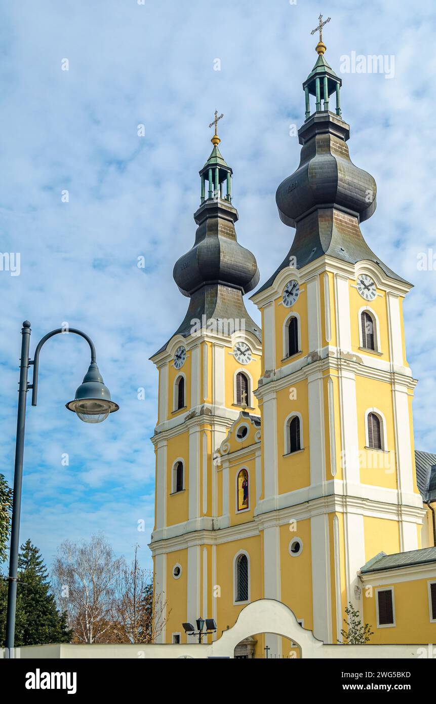 Facade of the Greek Catholic pilgrimage church, St Michael Archangel in ...