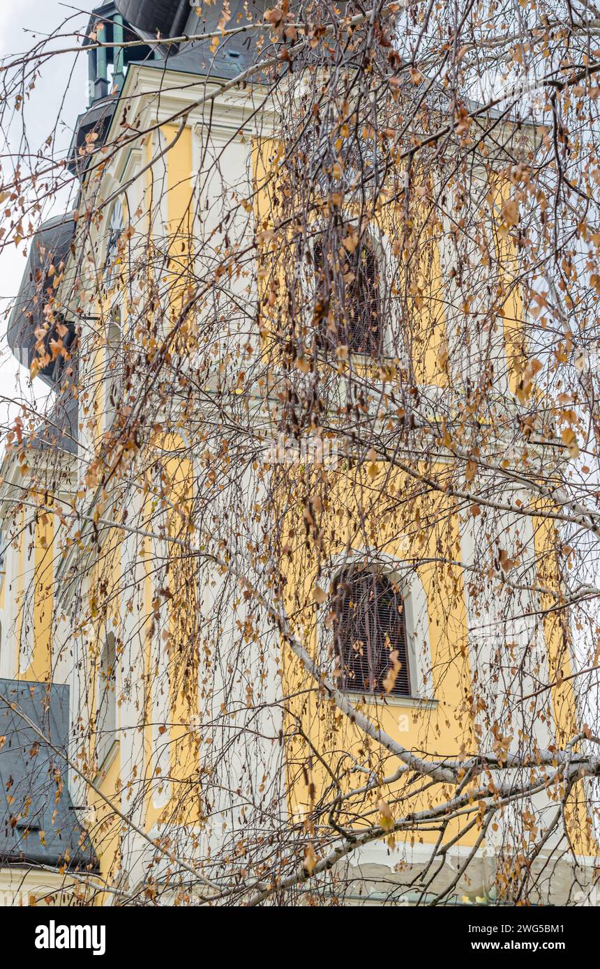 Facade of the Greek Catholic pilgrimage church, St Michael Archangel in ...