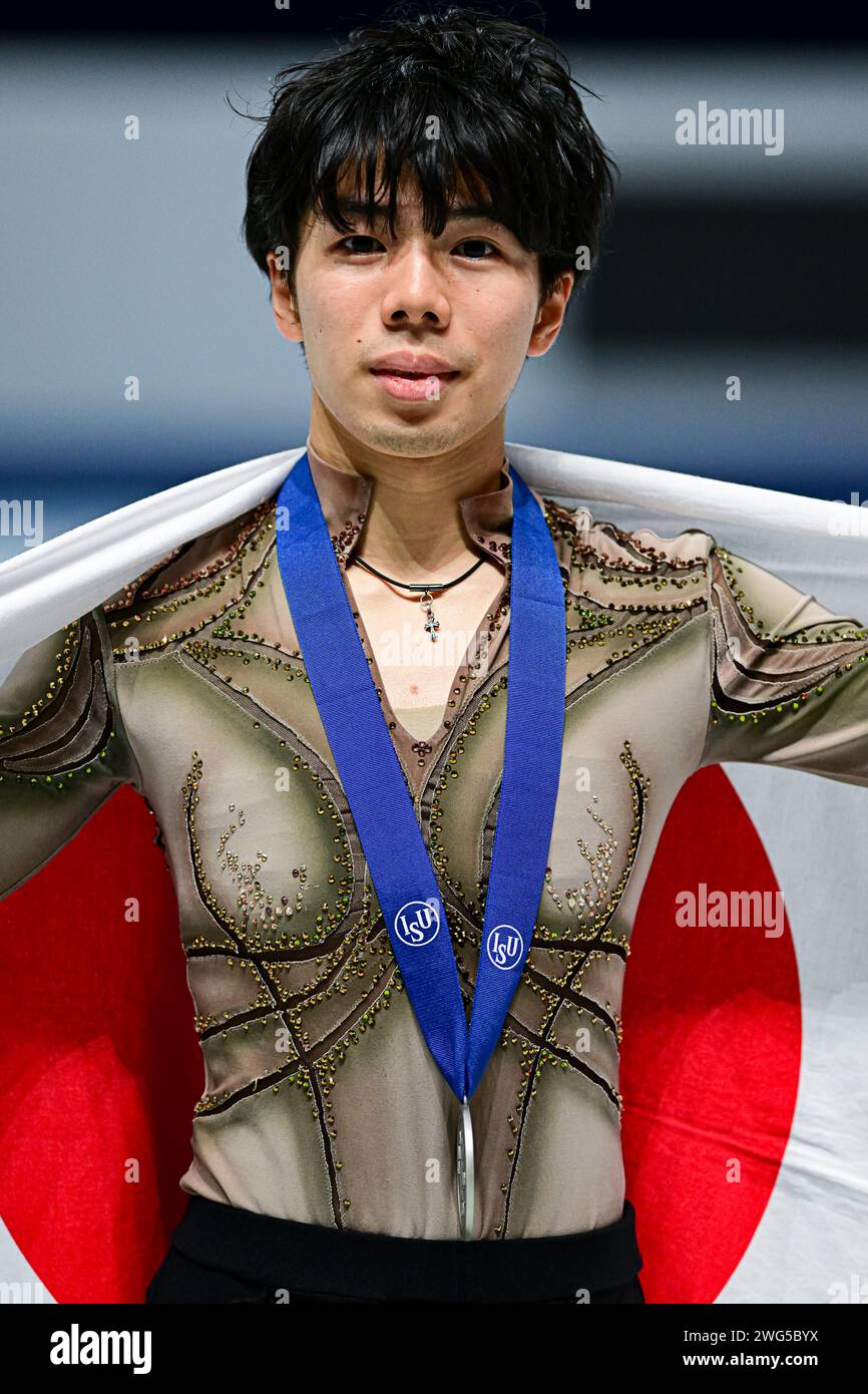 Shanghai, China. 03rd Feb, 2024. Men Awards, Shun SATO (JPN) second ...