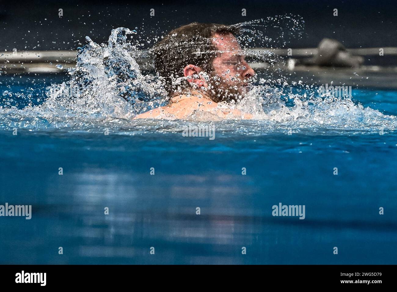 Doha, Qatar. 03rd Feb, 2024. Lorenzo Marsaglia of Italy competes in the ...