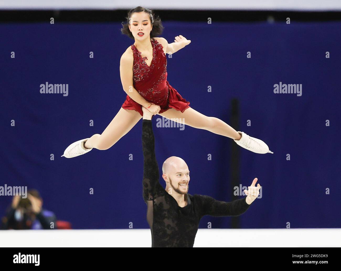 Shanghai, China. 3rd Feb, 2024. Ellie Kam (top)/Danny O'Shea of the ...