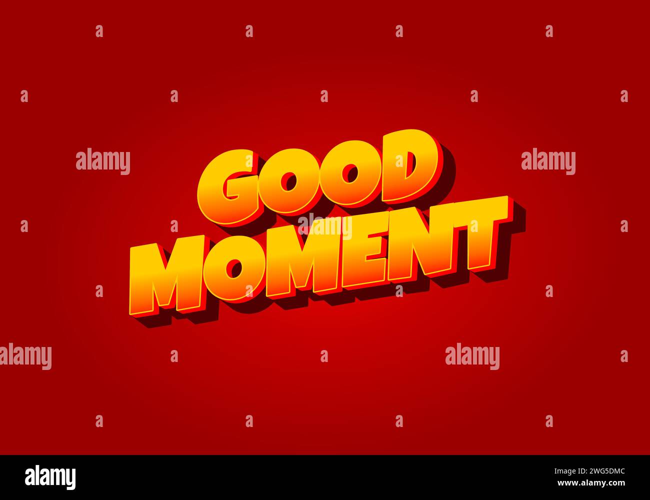 Good moment. text effect design in modern style.eye catching color. 3D ...