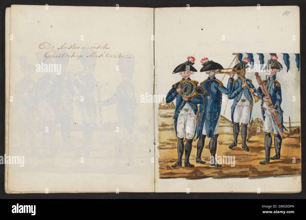 Musicians from the Amsterdam Exercitians in 1783-1787, S.G. Casten ...