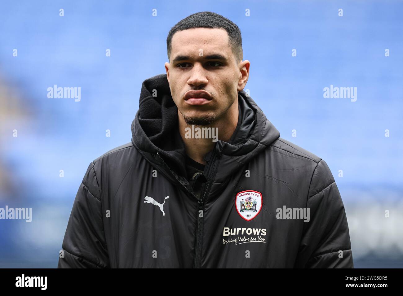 Jon Russell of Barnsley arrives during the Sky Bet League 1 match ...