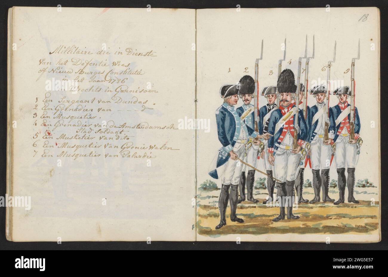 Uniforms of soldiers in the Defense Bees and the Utrechts garrison in ...