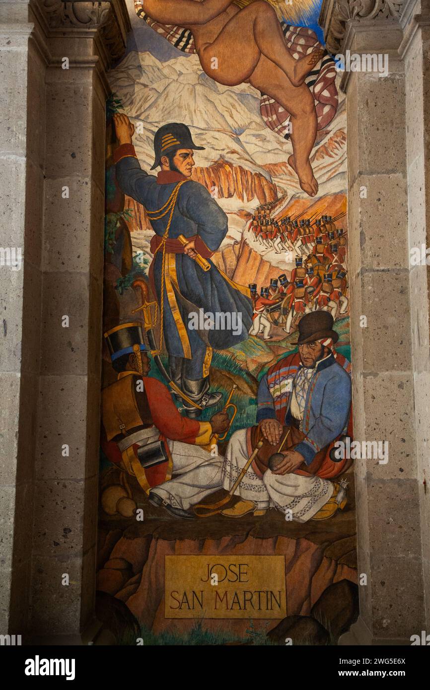 Frescoes of Heroes, Art and Culture Museum, College of San Ildefonso ...