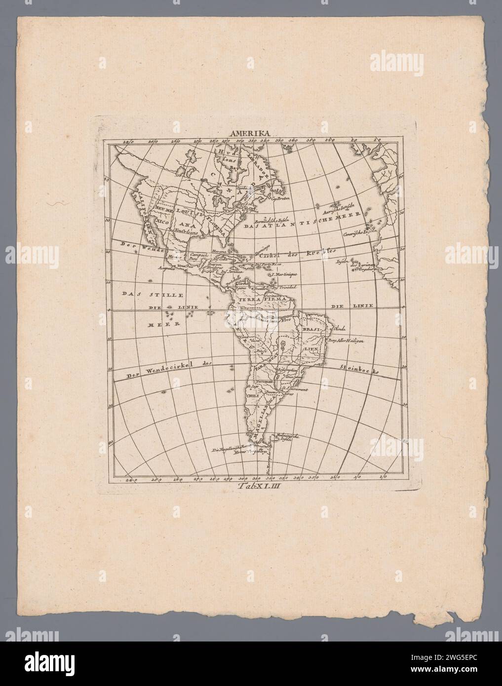 Map of America, Anonymous, 1774 print Germany paper etching (map of ...