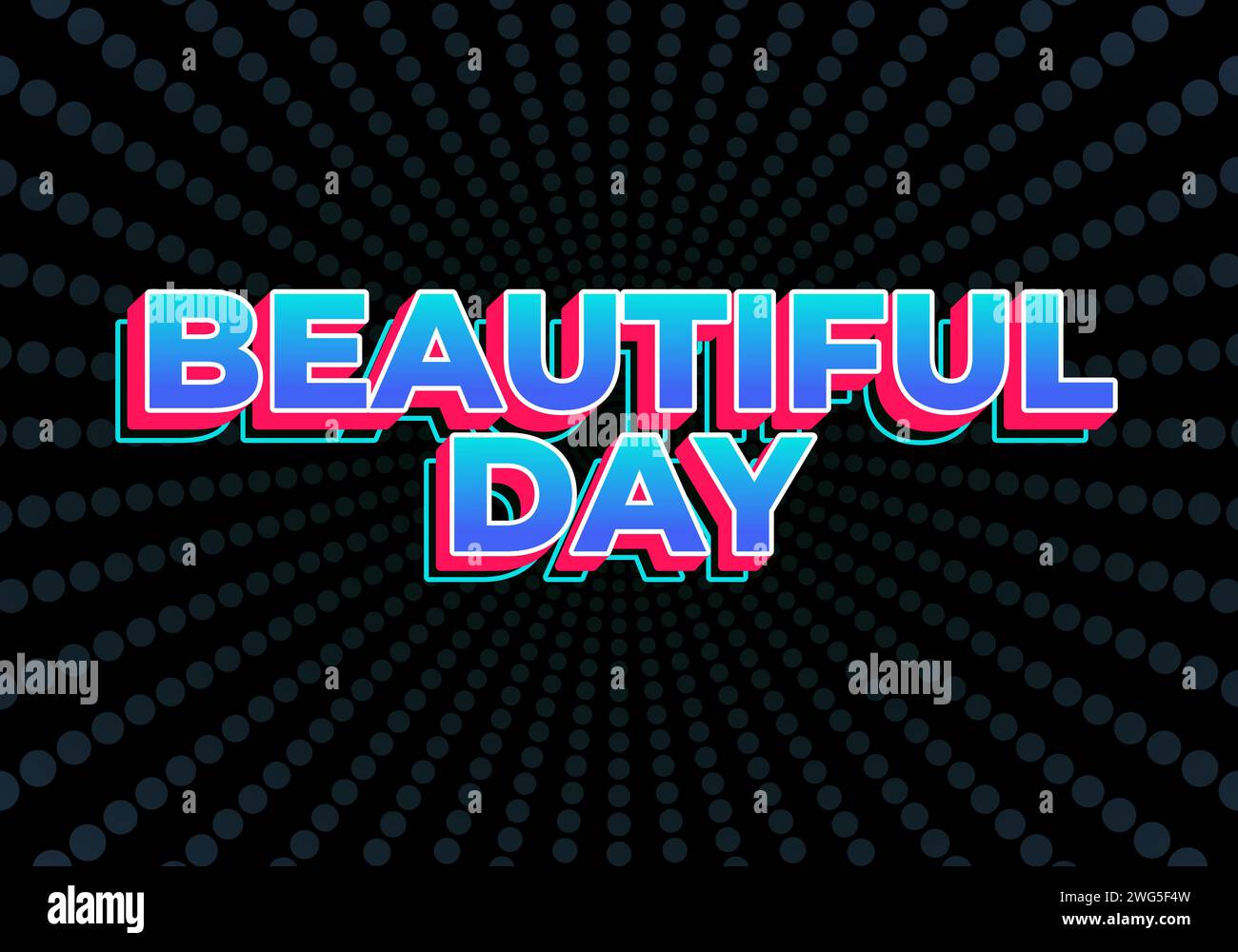 Beautiful text effect Stock Vector Images - Alamy