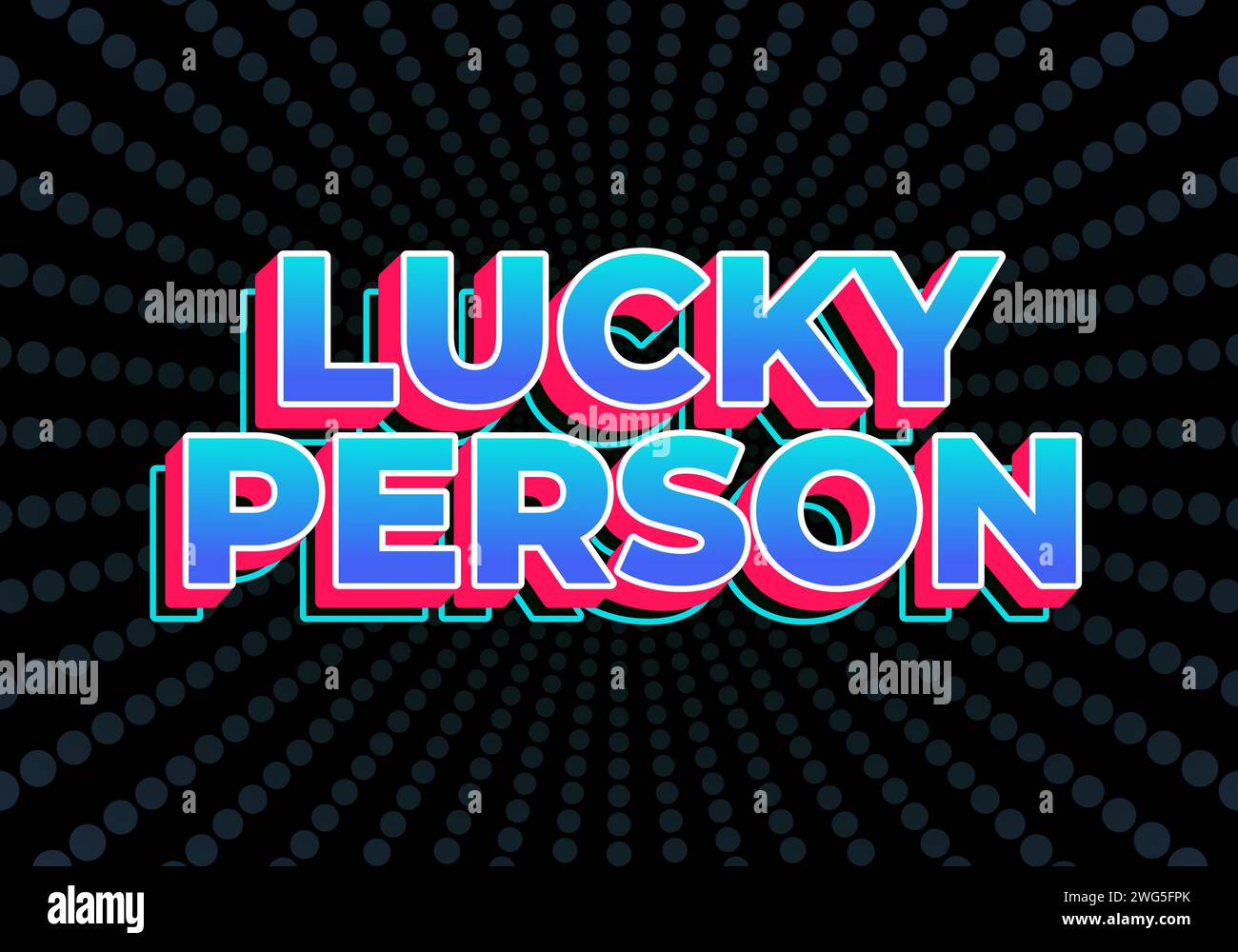Luck 3d text effect hi-res stock photography and images - Alamy