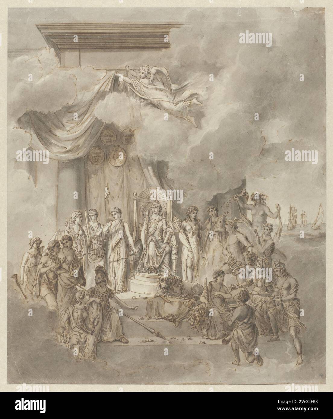 Allegory on the government of King William I, 1838, Anonymous, 1838 ...