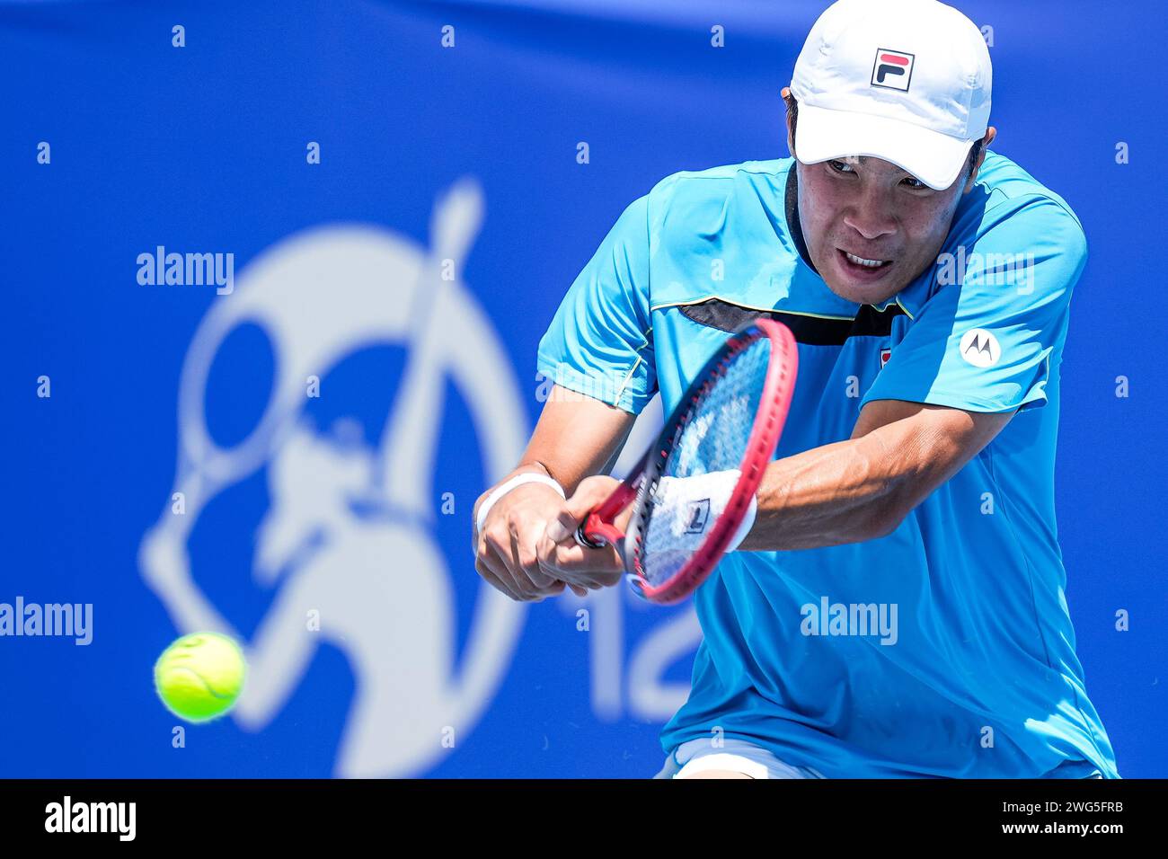 Brandon Nakashima of the USA in action during the Round of 32 of the ...