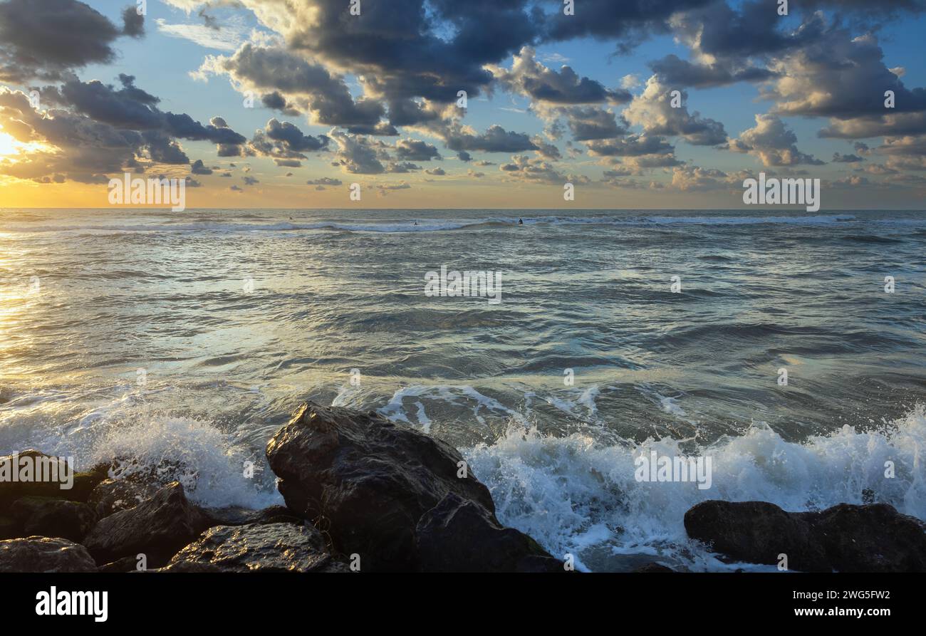 Israel haifa beach scene hi-res stock photography and images - Alamy