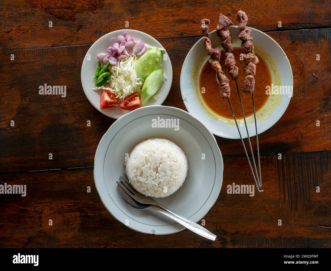 Sate Klathak or Klatak Satay, a traditional goat satay from Yogyakarta ...