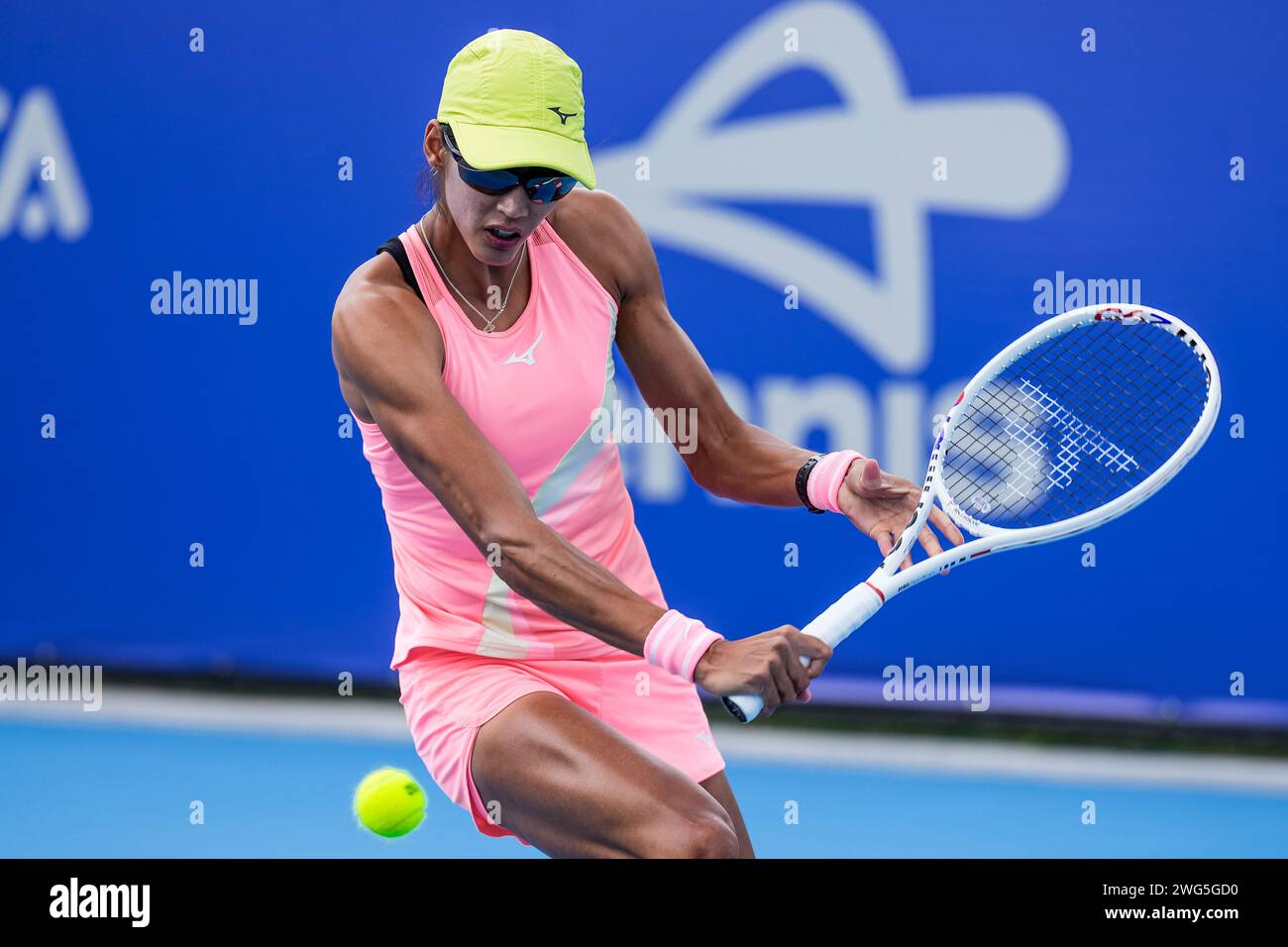 Astra Sharma of Australia in action during the Round of 32 of the 2024 ...