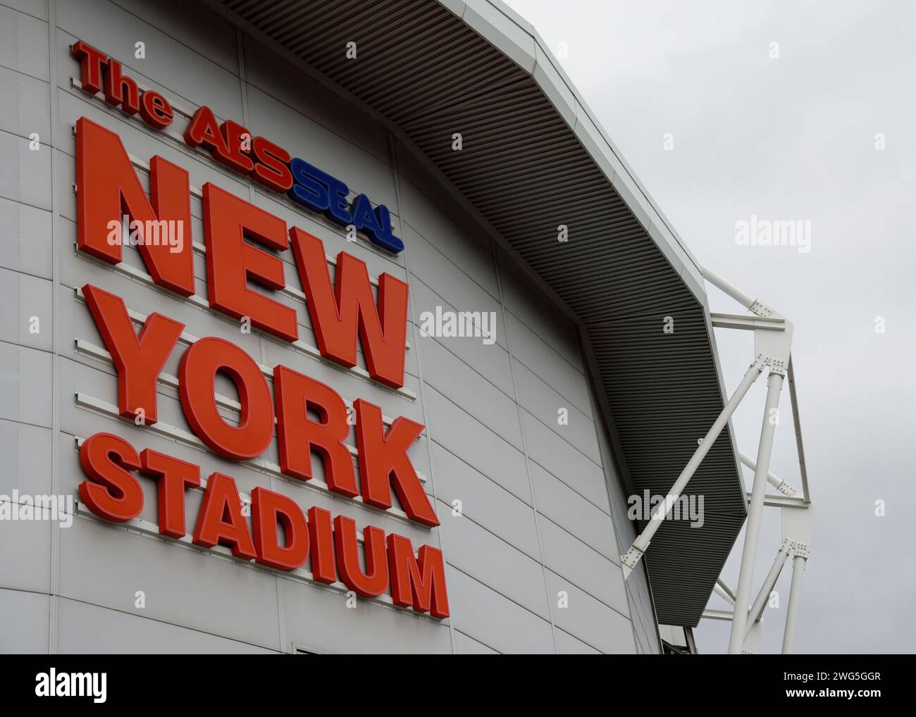 A general view of Rotherham's Aesseal New York Stadium before the Sky ...