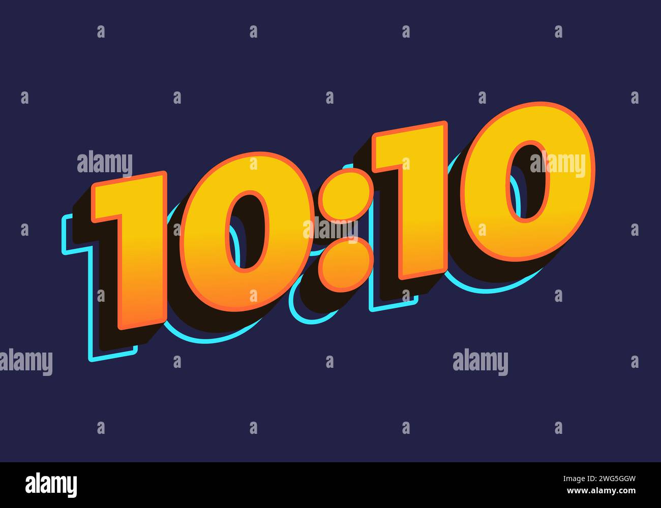3d realistic text effect Stock Vector Images - Alamy