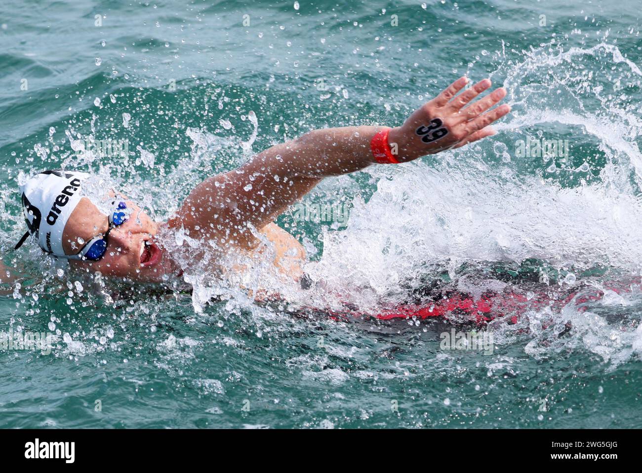 Doha, Qatar. 3rd Feb, 2024. Sharon van Rouwendaal of the Netherlands ...