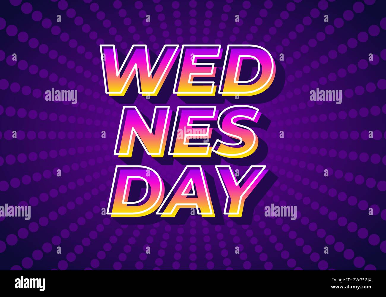 Alphabet wednesday Stock Vector Images - Alamy