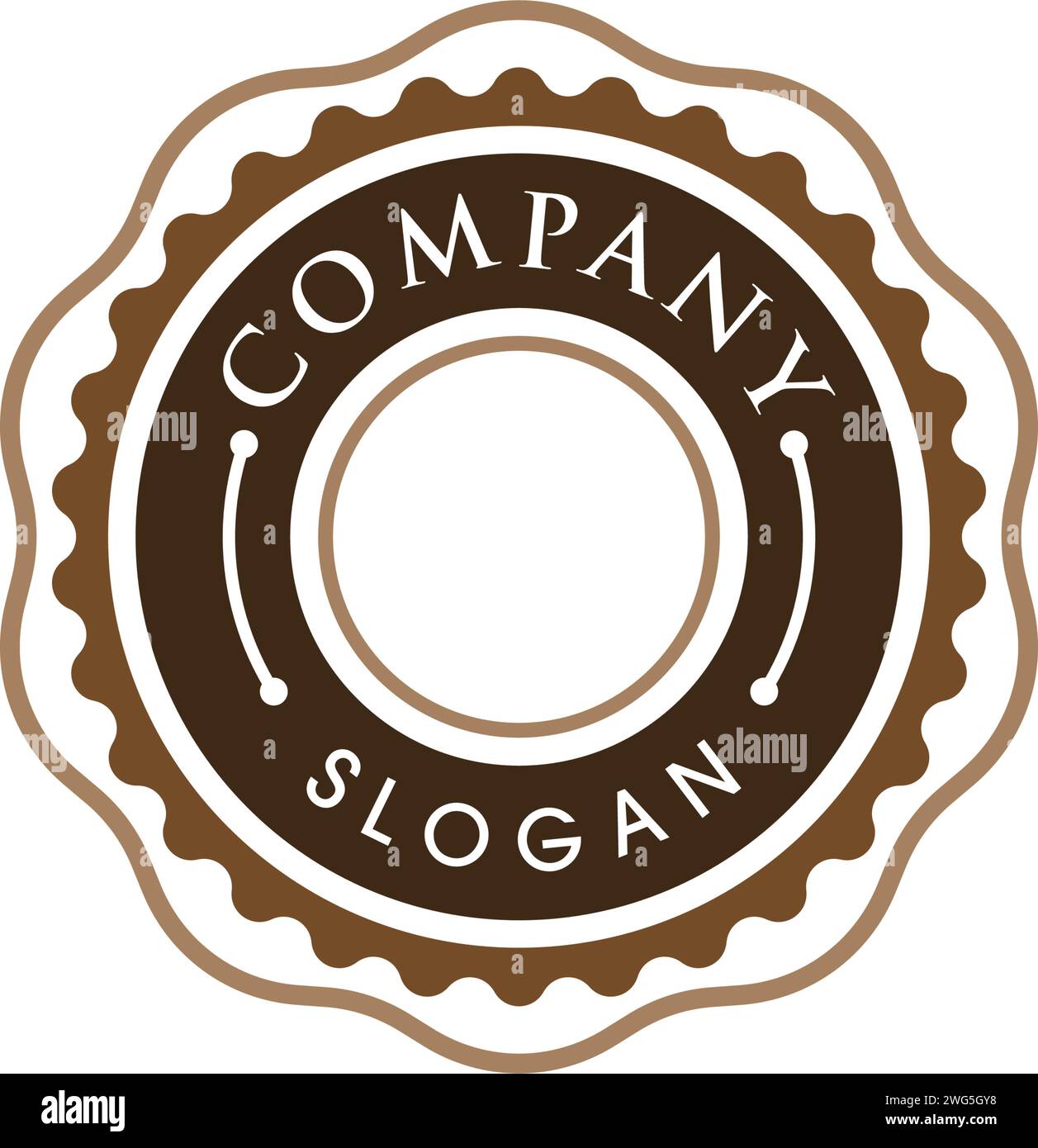 Circle emblem illustration design template vector icon Stock Vector ...