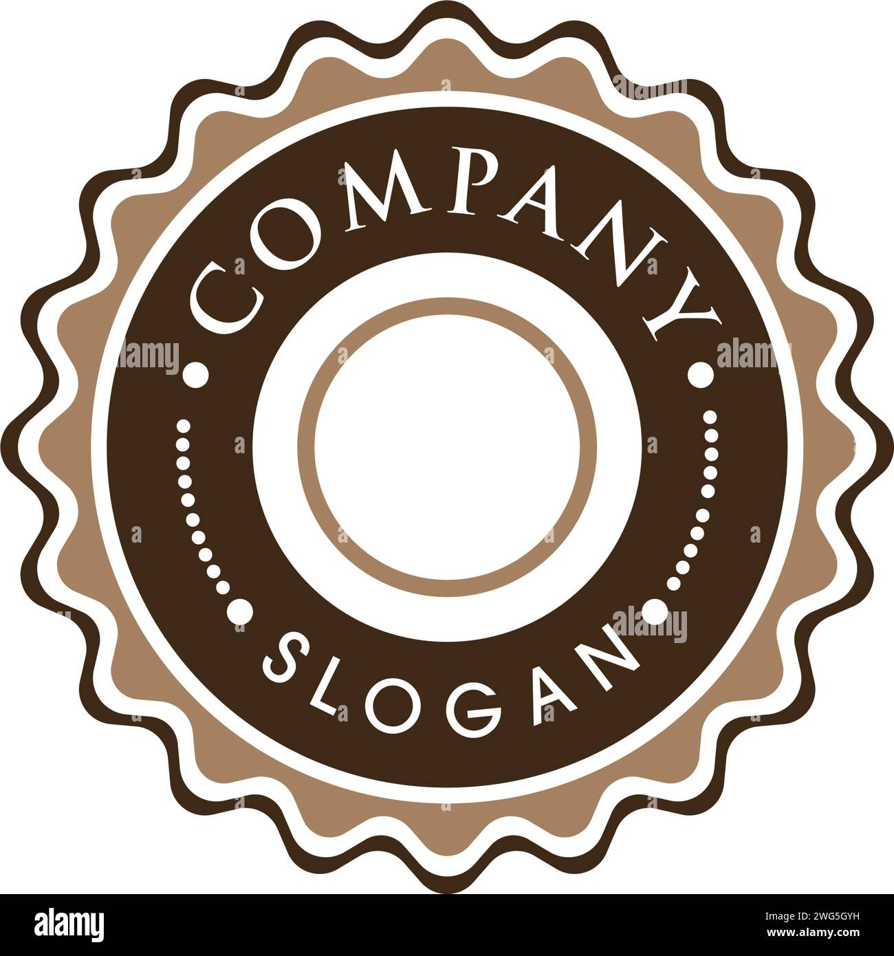 Circle emblem illustration design template vector icon Stock Vector ...