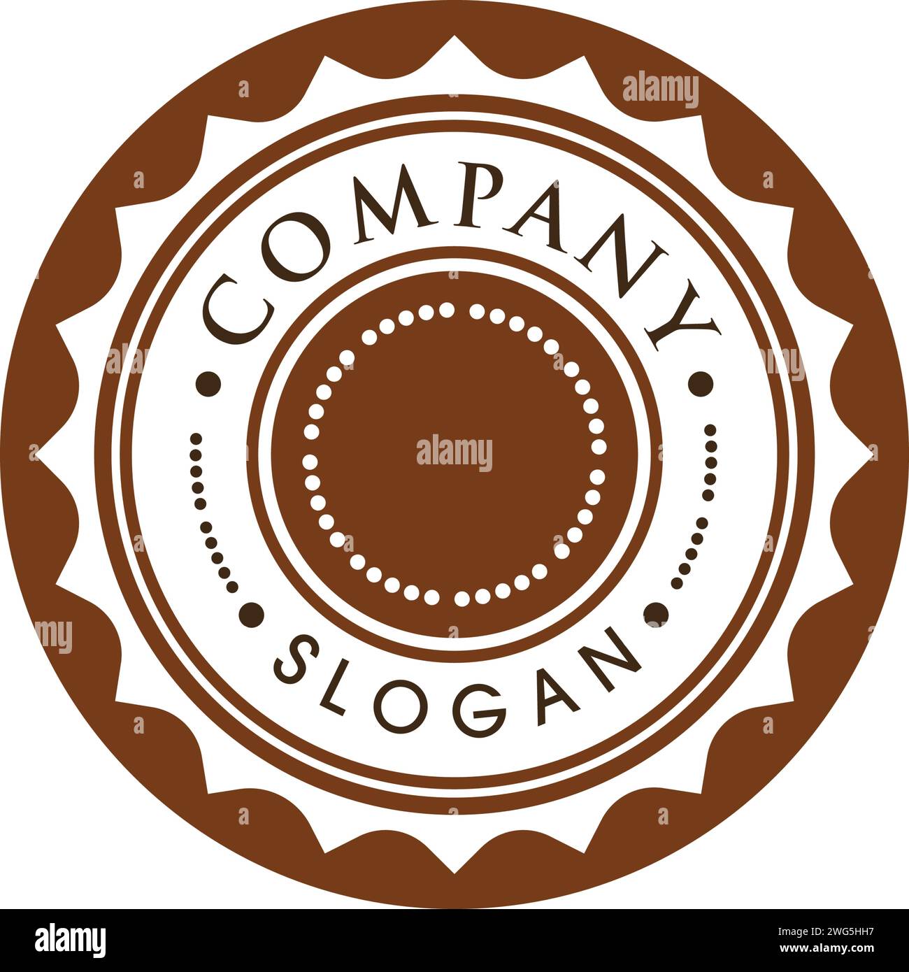 Circle emblem illustration design template vector icon Stock Vector ...