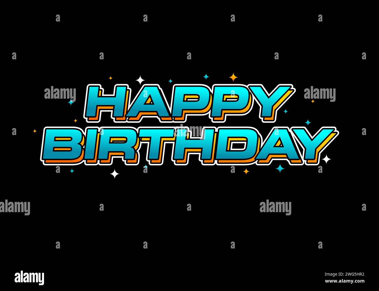 Happy birthday celebration friends Stock Vector Images - Alamy