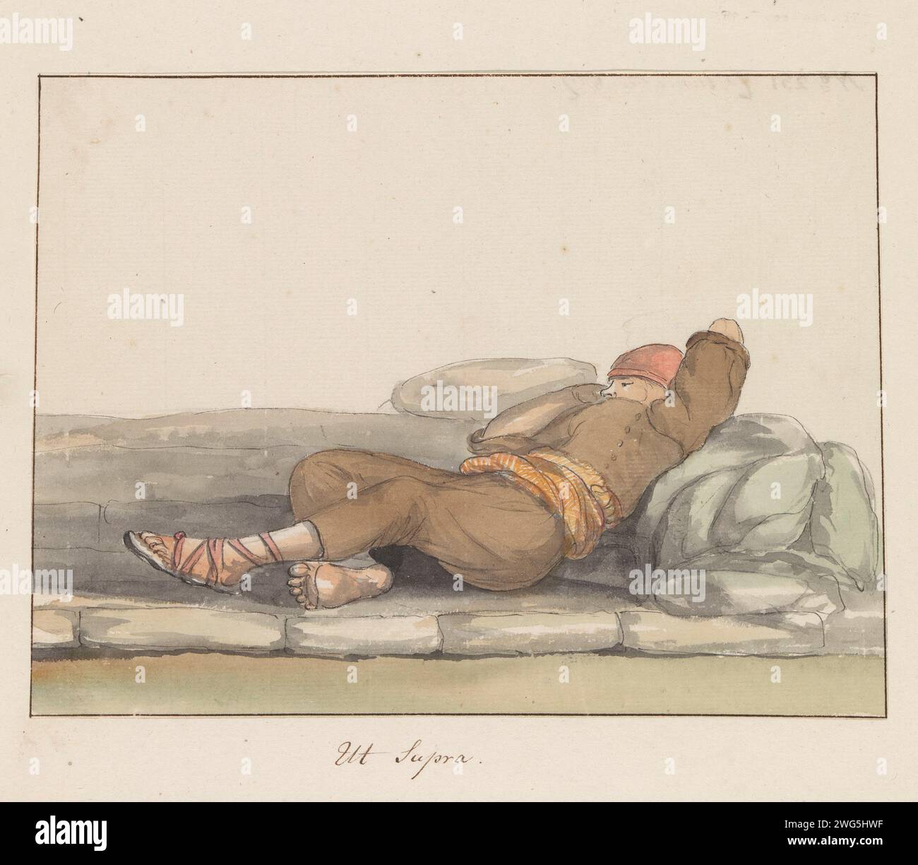 Traditional costumes of island of Gozo, 1778 drawing Drawing from the ...