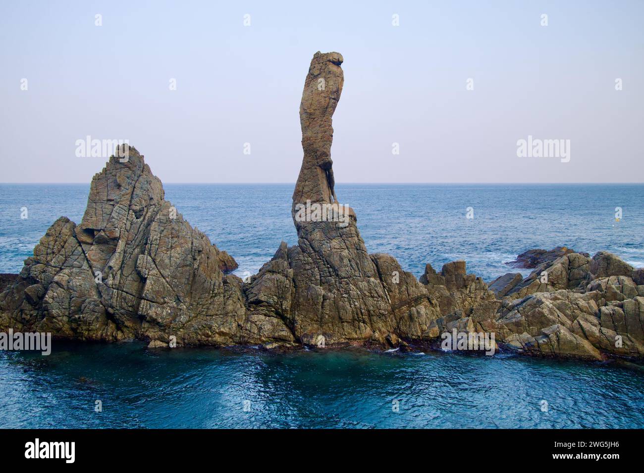 Samcheok City, South Korea - December 28, 2023: From a viewing platform ...