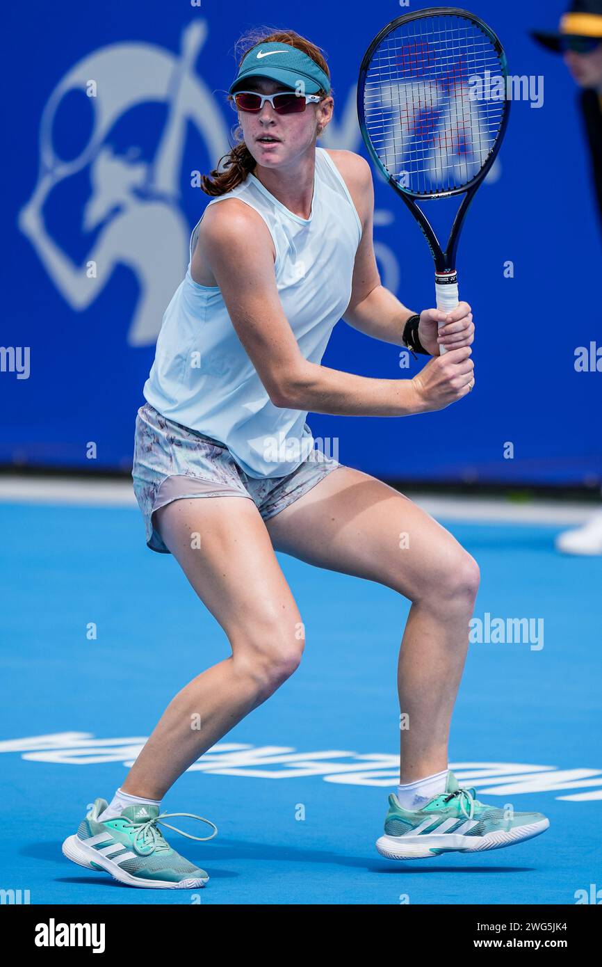 Maya Joint of Australia in action during the Round of 32 of the 2024 ...