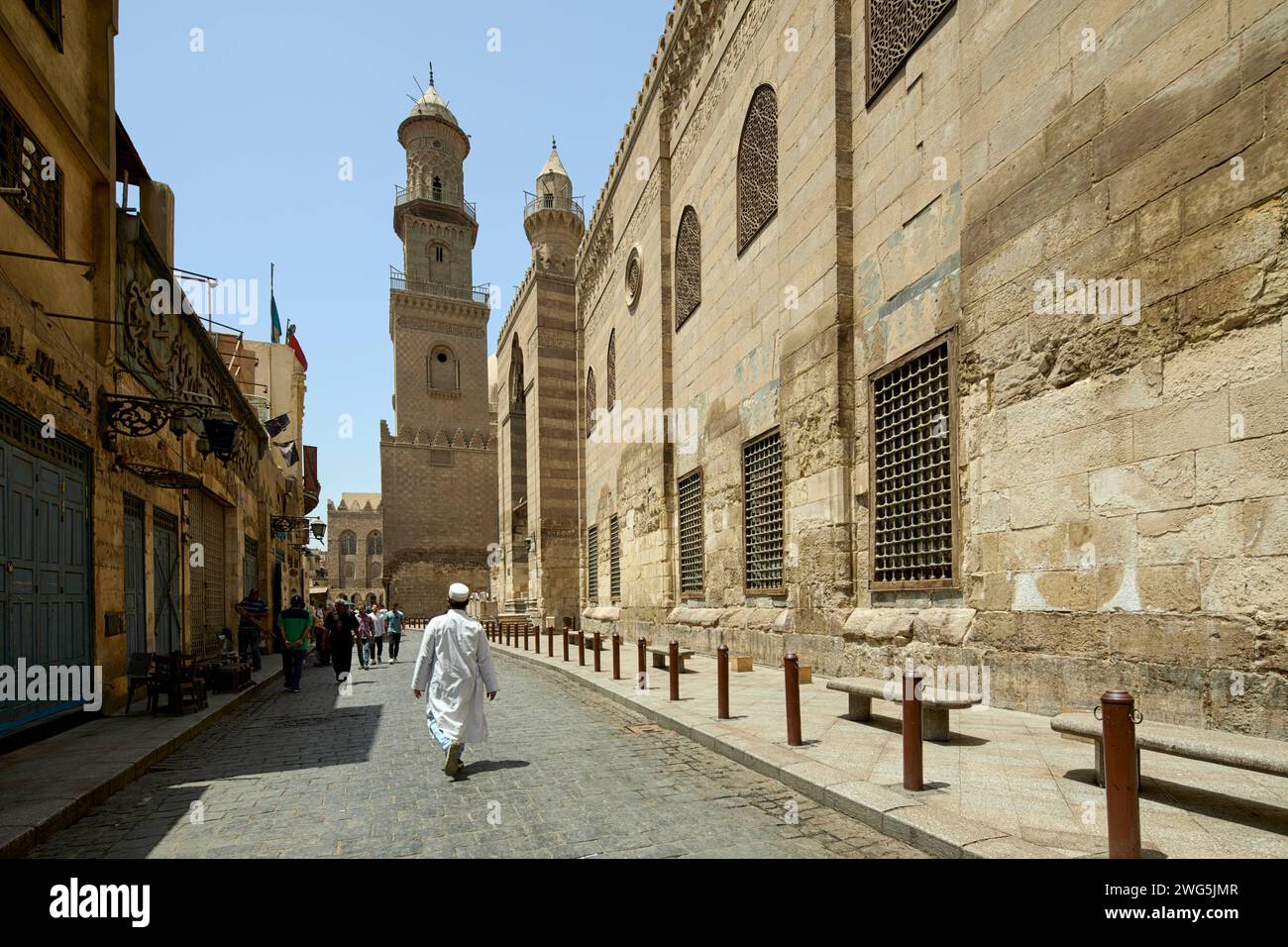 Mosque Madrasa of Sultan Barquq Complex on Muizz Street in Cairo, Egypt ...
