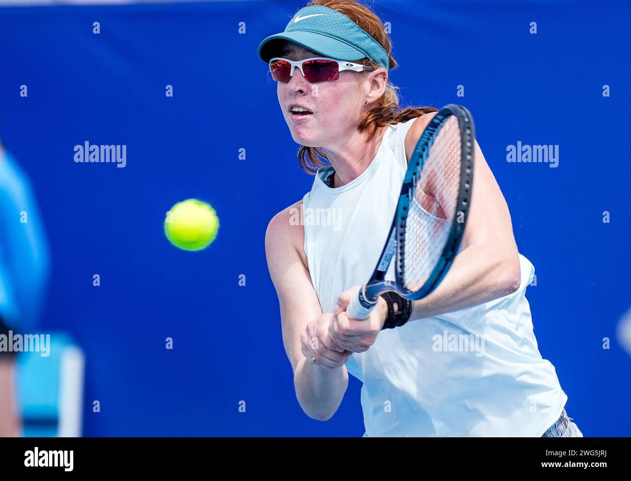 Maya Joint of Australia in action during the Round of 32 of the 2024 ...