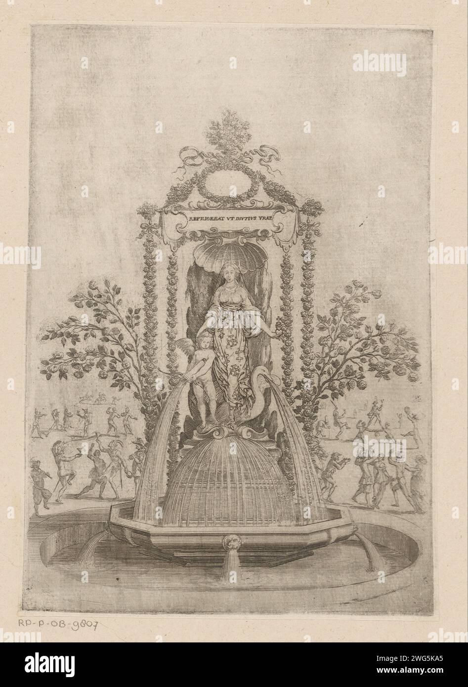 Fontein with wife, Sébastien Leclerc (I), After Claude Deruet, in Or ...