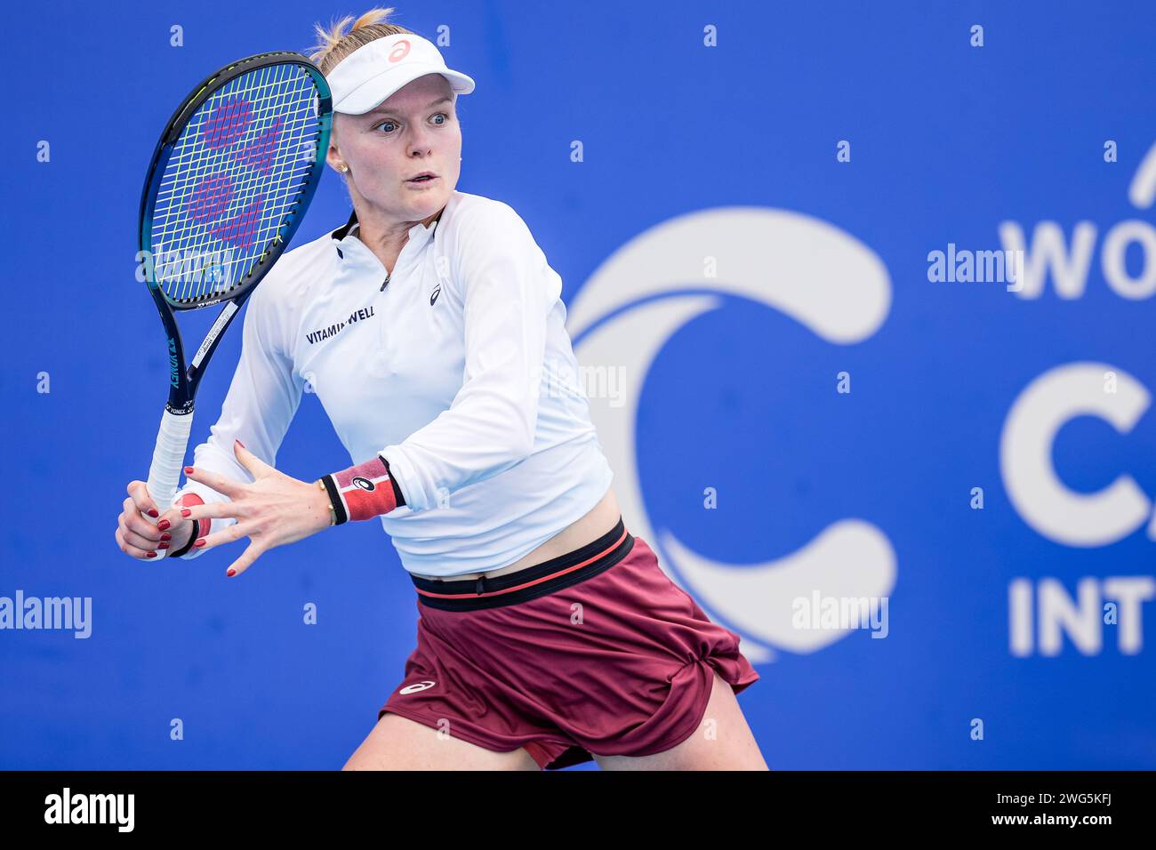 Harriet Dart of Great Britian in action during the Round of 32 of the ...