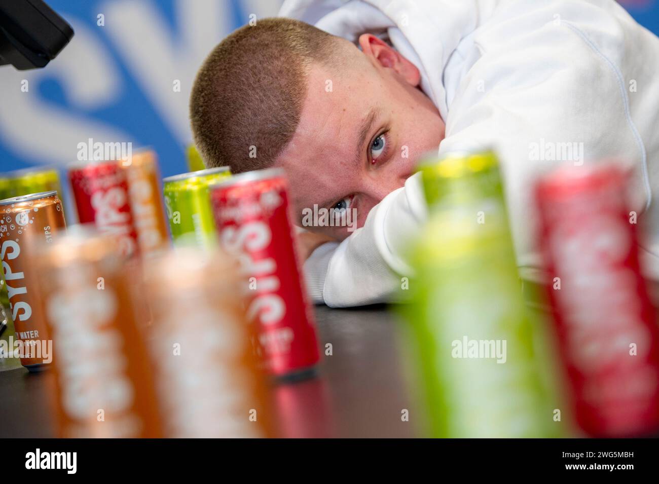 EDITORIAL USE ONLY Rap artist, Aitch visits The Food Warehouse store in ...