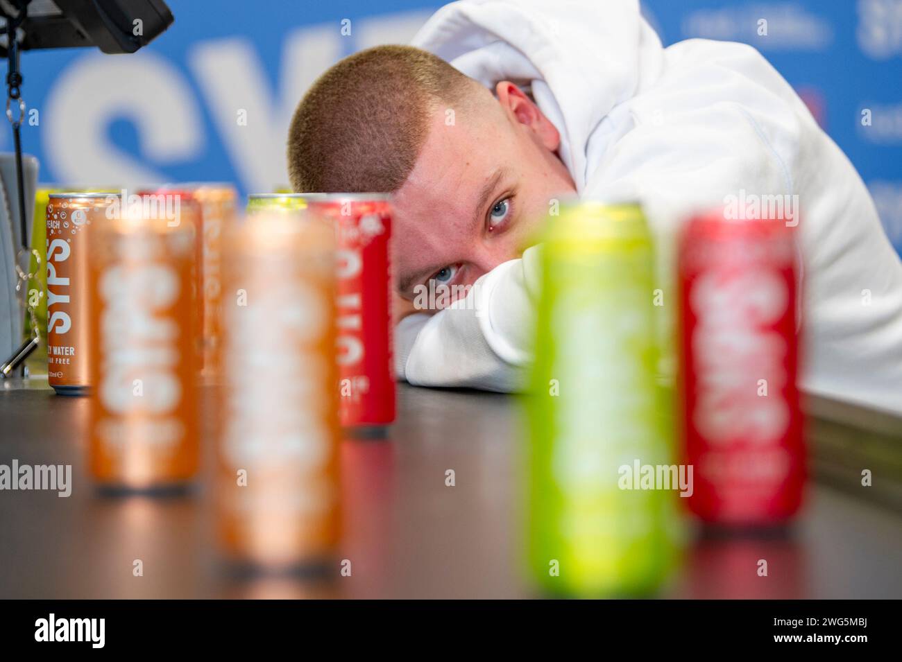 EDITORIAL USE ONLY Rap artist, Aitch visits The Food Warehouse store in ...