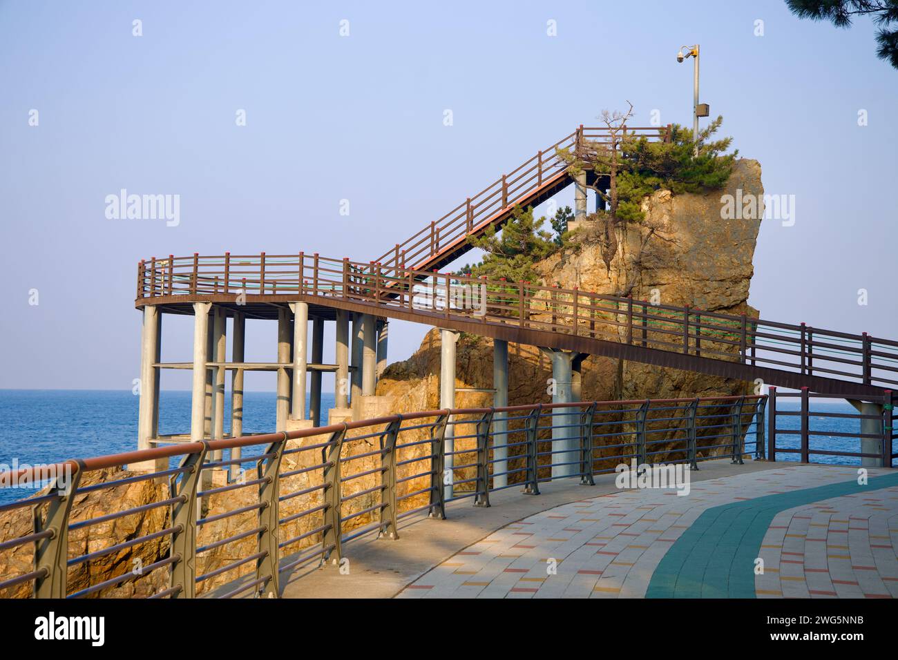 Samcheok City, South Korea - December 28, 2023: An observatory perched ...