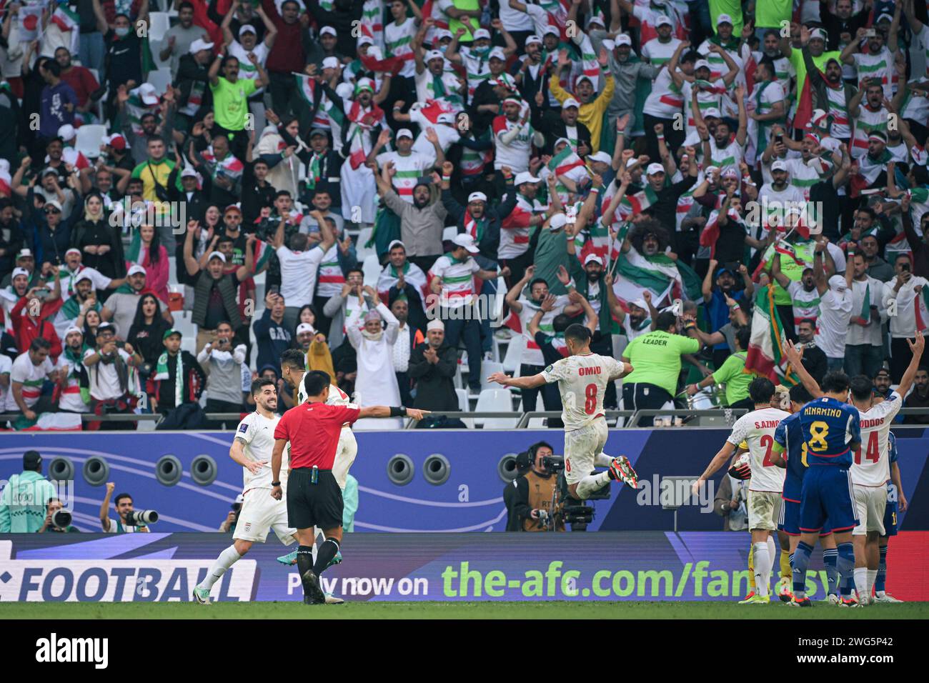 AL RAYYAN, Qatar. 3 February, 2024. ISLAMIC REPUBLIC OF IRAN VS JAPAN ...