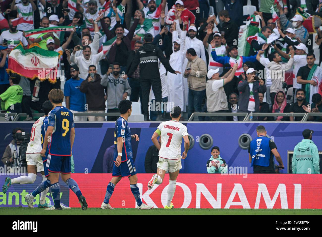 AL RAYYAN, Qatar. 3 February, 2024. ISLAMIC REPUBLIC OF IRAN VS JAPAN ...