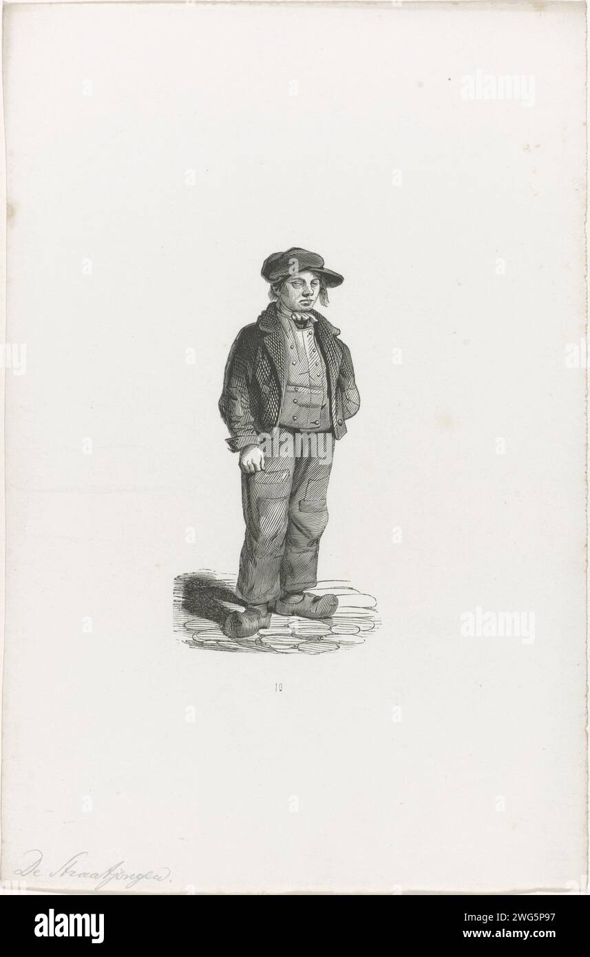De Straatboy, 1840-1841, 1840 - 1841 print The street boy. Standing ...
